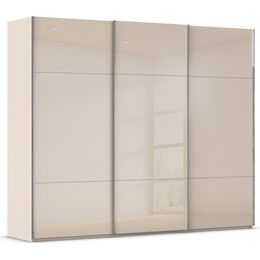 Schwebet&uuml;renschrank Rauch "Kleiderschrank Schrank Garderobe Schlafzimmerschrank CONTIDO", beige (beige, glas beige (champagner)), B:271cm H:223cm T:68cm, Holzwerkstoff, Schr&auml;nke, Schwebet&uuml;renschrank, aus hochwertigem Material in 6 Breiten 2 Griff-Farben MADE IN GERMANY