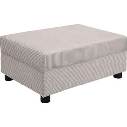 Hocker Collection AB "Parma, B: 98 cm", beige, B:98cm H:42cm T:68cm, 100%Polyester, Hocker, Hocker, mit Federkern