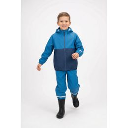 Regen- und Matschhose Trollkids "KIDS ODDA RAIN SET XT", M&auml;dchen, Gr. 110, N-Gr, summernight blau, mystic, Obermaterial: 100% Polyester, Hosen, f&uuml;r Kinder und Jugendliche, sportlicher Stil
