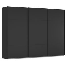 Schwebet&uuml;renschrank Rauch "Kleiderschrank Schrank Garderobe Schlafzimmerschrank CONTIDO", schwarz, B:301cm H:223cm T:68cm, Holzwerkstoff, Schr&auml;nke, Schwebet&uuml;renschrank, aus hochwertigem Material in 6 Breiten 2 Griff-Farben MADE IN GERMANY