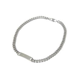 Halsreif Karl Kani "Karl Kani Karl Kani Retro Plate Chain", silber, Halsketten, Damen, onesize