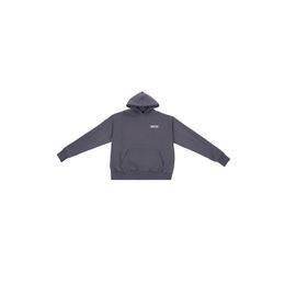 Kapuzensweatshirt DROPSIZE "Dropsize HEAVY OVERSIZE WIRE DOVE HOODIE", Herren, Gr. S, steel grau, 70% Baumwolle, 30% Polyester, bedruckt, Rundhals, Sweatshirts