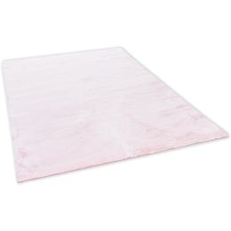 Fellteppich Gino Falcone "Kuschelteppich Chiara", rosa, B:60cm H:30mm L:135cm, Polyester, Teppiche, Fellteppich, Kunstfell, Kaninchenfell-Haptik, besonders weicher Langflor
