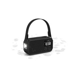 Philips Notfallradio "TAR3500/00", schwarz, B:18,6cm H:10,3cm T:7,7cm, Radios, Kurbelradio, LED-Leuchte, lauter SOS-Alarm + Blinkleuchte,USB-C, USB-A