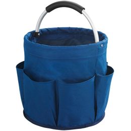 Organizer Maximex "Universal-Reinigungs-Caddy", blau, H:26,5cm T:28cm &Oslash;:28cm, Aluminium, Polyester, Aufbewahrungsboxen, mit 6 Au&szlig;entaschen f&uuml;r Gartenwerkzeug, gro&szlig;es Hauptfach, faltbar, 16 l