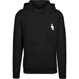 Kapuzensweatshirt MisterTee "MisterTee Love Sign 2.0", Herren, Gr. S, schwarz, 65% Baumwolle, 35% Polyester, bedruckt, Sweatshirts