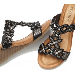 Vivance Damen Pantolette schwarz Gr&ouml;&szlig;e 38