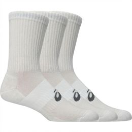 asics 3 Pack Crew Sock Bekleidung Unisex wei&szlig; XL