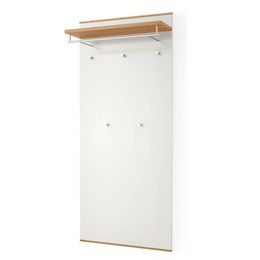 Pharao24.de Garderobenpaneel Flurgarderobe 183 cm hoch mit durchgehender R&uuml;ckwand