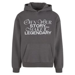 Kapuzensweatshirt "Upscale by Mister Tee Make It Legendary Fluffy Hoody", Herren, Gr. XXL, magnet, 70% Baumwolle, 30% Polyester, UPSCALE BY MISTER TEE, bedruckt, Sweatshirts