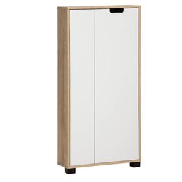 Pharao24.de Dielenschrank Mehrzweckschrank mit Dreht&uuml;ren 124 cm hoch