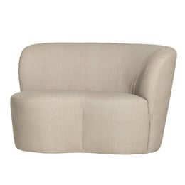 Pharao24.de Geschwungenes Sofa Zweisitzer Lounge Sofa in Beige Outdoor