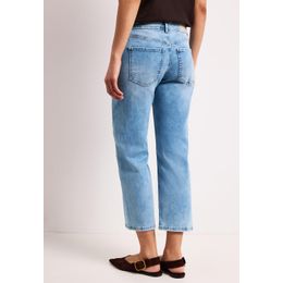 Comfort-fit-Jeans Street One, Damen, Gr. 33, L&auml;nge 26, light blau wash, Jeans, 63% Baumwolle, 25% Polyester, 10% Viskose, 2% Elasthan, unifarben, normal, Jeans, Middle Waist