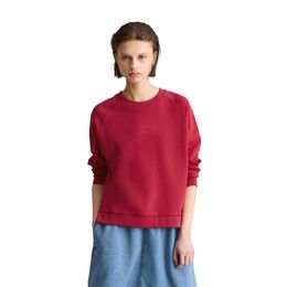 Marc O'Polo Sweatshirt MARC O'POLO DENIM, Damen, Gr. S, vivid cherry, Sweatware, Obermaterial: 100% Baumwolle, relaxed fit normal, Rundhals, Rippb&uuml;ndchen, Sweatshirts Sweatshirt, relaxed aus Organic Cotton