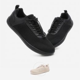 Barfu&szlig;schuh DOTALES "Citystep Barfu&szlig;schuhe Damen & Herren Barfu&szlig; Sneaker", Damen, Gr. 38, Normalschaft, schwarz, Kunstfaser, Polyurethan, Schuhe Barfu&szlig;schuh, Barfu&szlig; Sneaker, Minimalschuhe