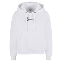 Kapuzenpullover Karl Kani "Karl Kani Karl Kani Small Signature Essential OS Hoodie", Damen, Gr. L, wei&szlig;, 65% Baumwolle, 35% Polyester, mehrfarbig, normal, ohne Ausschnitt, Pullover Kapuzenpullover