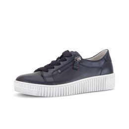 Sneaker Gabor "Sneaker low", Damen, Gr. 37,5, blau, Schuhe Sneaker