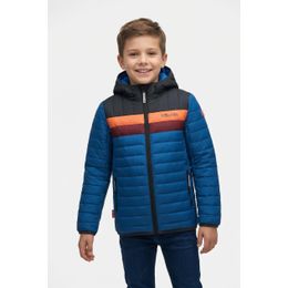 Outdoorjacke Trollkids "KIDS EIKEFJORD JACKET", Kinder, Gr. 140, alpine blau, schwarz, ra, Web, Obermaterial: 100% Polyamid. Futter: 100% Polyamid. Wattierung: 100% Polyester, Jacken Outdoorjacke, &Uuml;bergangsjacke