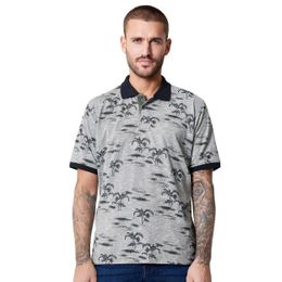 Poloshirt Casamoda "Casamoda Polo-Shirt Print", Herren, Gr. L, gr&uuml;n (hellgr&uuml;n), 100% Baumwolle, Shirts