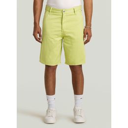 G-Star Raw Shorts G-STAR "Travail Relaxed Shorts", Herren, Gr. 31, bright chartreuse gd, Obermaterial: 100% Baumwolle, Hosen Shorts