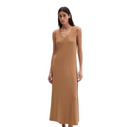 Marc O'Polo Jerseykleid MARC O'POLO "aus LENZING&trade; ECOVERO&trade;", Damen, Gr. L, Normalgr&ouml;&szlig;en, burnt braun, Obermaterial: 94% Viskose, 6% Elasthan, unifarben, figurbetont lang, Kleider Jerseykleid