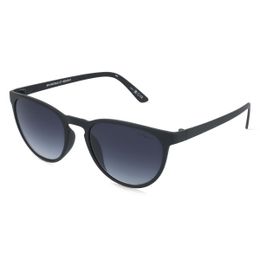 Le Specs LSP2652342 INVINCIBLE | Unisex-Sonnenbrille | Fassung: Vollrand, Rund, Kunststoff, Schwarz Matt | Glasfarbe: Grau Verlaufend