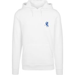Kapuzensweatshirt MisterTee "MisterTee A S Club Hoody", Herren, Gr. M, wei&szlig;, 65% Baumwolle, 35% Polyester, bedruckt, Sweatshirts
