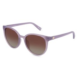 Le Specs LSP2652333 ARMADA | Damen-Sonnenbrille | Fassung: Vollrand, Rund, Kunststoff, Violett | Glasfarbe: Braun Verlaufend