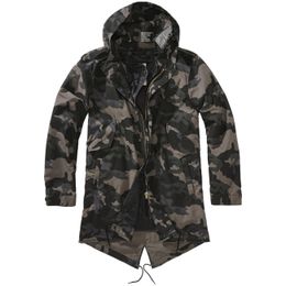 Wintermantel Brandit "Brandit Herren M51 US Parka", Herren, Gr. 4XL, schwarzcamo, 73% Baumwolle, 27% Polyamid, M&auml;ntel Wintermantel