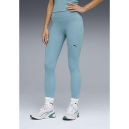 Trainingstights Puma "W TAD ESSENTIAL TIGHT - HW 7/8", Damen, Gr. L, N-Gr, baltic sea blau, Interlock, Obermaterial: 85% Polyester, 15% Elasthan, schmal 7/8-L&auml;nge, Hosen, schmale Passform, f&uuml;r Fitness und sportliche Aktivit&auml;ten, 7/8-L&auml;nge