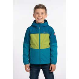 Regenjacke Trollkids "KIDS BJORDAL JACKET", Kinder, Gr. 164, madeira blau, lagoon gr&uuml;n, pear, Web, Obermaterial: 100% Polyester. Futter: 100% Polyester, Jacken Regenjacke, &Uuml;bergangsjacke f&uuml;r Kinder und Jugendliche, sportlicher Stil