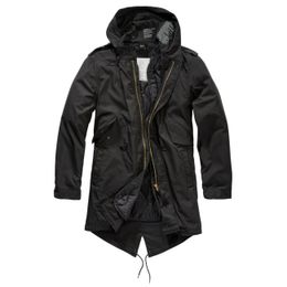 Wintermantel Brandit "Brandit Herren M51 US Parka", Herren, Gr. 4XL, schwarz, 73% Baumwolle, 27% Polyamid, M&auml;ntel Wintermantel