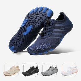 Barfu&szlig;schuh DOTALES "Flowstep Barfu&szlig;schuhe Damen & Herren, Flowstep Barfu&szlig;schuhe", Damen, Gr. 42, Normalschaft, blau (dunkelblau, schwarz), Synthetik, Textil, Schuhe Barfu&szlig;schuh Schn&uuml;rschuh, Das Original-Barfu&szlig; Sneaker, Minimalschuhe, Schnellverschluss