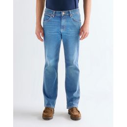 Wrangler Herren Bootcut-Jeans "Foundation"vintage_worn, Gr. 36, Denim/Jeans, Obermaterial: 99% Baumwolle, 1% Elasthan, Jeans, Bootcut fit