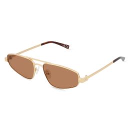 Le Specs LSU2652336 TREASURE | Damen-Sonnenbrille | Fassung: Vollrand, Pilot, Metall, Gold | Glasfarbe: Braun