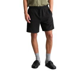 Marc O'Polo Shorts MARC O'POLO DENIM "mit feiner Boucl&eacute;-Struktur", Herren, Gr. M, Normalgr&ouml;&szlig;en, schwarz, Obermaterial: 64% Baumwolle, 35% Polyester, 1% Elasthan, relaxed fit normal, Hosen Shorts