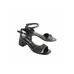 High-Heel-Pumps Buffalo "Buffalo Rainelle Vegan Glitter", Damen, Gr. 39, lila, schwarz, Polyurethan, Schuhe
