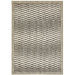 Teppich ANDIAMO "Savannah" Gr. 4, braun (hellbraun), B:160cm H:4mm L:230cm, Kunstfaser, Teppiche, Teppich, Flachgewebe, In- und Outdoor geeignet, Wohnzimmer