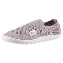 Barfu&szlig;schuh Leguano "LEGUANITO SCIO", Kinder, Gr. 32, rosa (altrosa), Textil, Glanzfaden, Schuhe Barfu&szlig;schuh, Sneaker, Slipper, Schlupfschuh, Komfortschuh im Knitwear Look