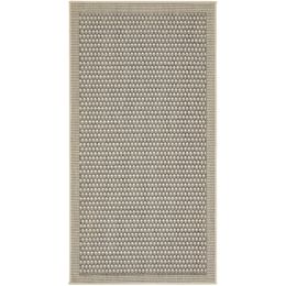 Teppich ANDIAMO "Savannah" Gr. 2, braun (hellbraun), B:80cm H:4mm L:150cm, Kunstfaser, Teppiche, Teppich, Flachgewebe, In- und Outdoor geeignet, Wohnzimmer