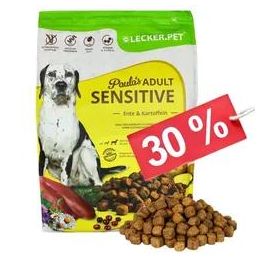 LYRA PET 4 kg Lecker.Pet&reg; Paula's Adult Sensitive Ente & Kartoffel Hundefutter Trockenfutter Vollnahrung MHD 4/2026