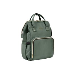 Kikkaboo Wickeltasche Siena, Rucksack, Wickelunterlage, Griffl&auml;nge einstellbar tannengr&uuml;n