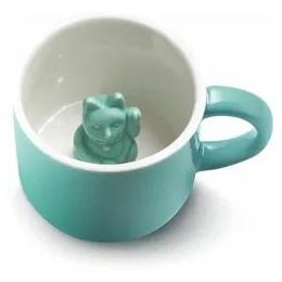 Donkey Products Donkey Maneki Neko Lucky Mug - Turquoise