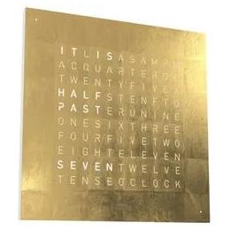 QLOCKTWO Earth 45 Creator ́s Edition Gold White Englisch