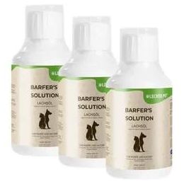 3 x 500 ml Lecker.Pet&reg; Barfer's Solution 100 % Lachs&ouml;l f&uuml;r Hunde & Katzen