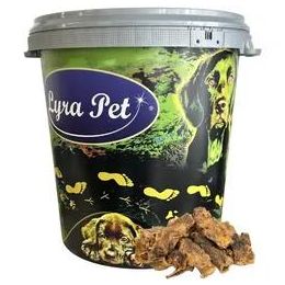 5 kg LYRA PET&reg; Ochsenziemer Abschnitte 4 - 12 cm in 30 L Tonne