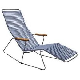 Houe CLICK Sunrocker mit Bamubsarmlehnen Pigeon blue