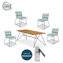 Houe Set aus SKETCH Dining Table 220cm und 4x Click Dining Chair ohne Armlehnen Multi Color 2