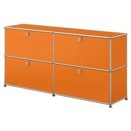 USM Haller Sideboard mit 4 Klappt&uuml;ren Reinorange