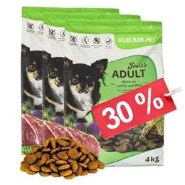LYRA PET 12 kg Lecker.Pet&reg; Josie's Adult Lamm & Reis Hundefutter Trockenfutter Vollnahrung MHD 3/2026